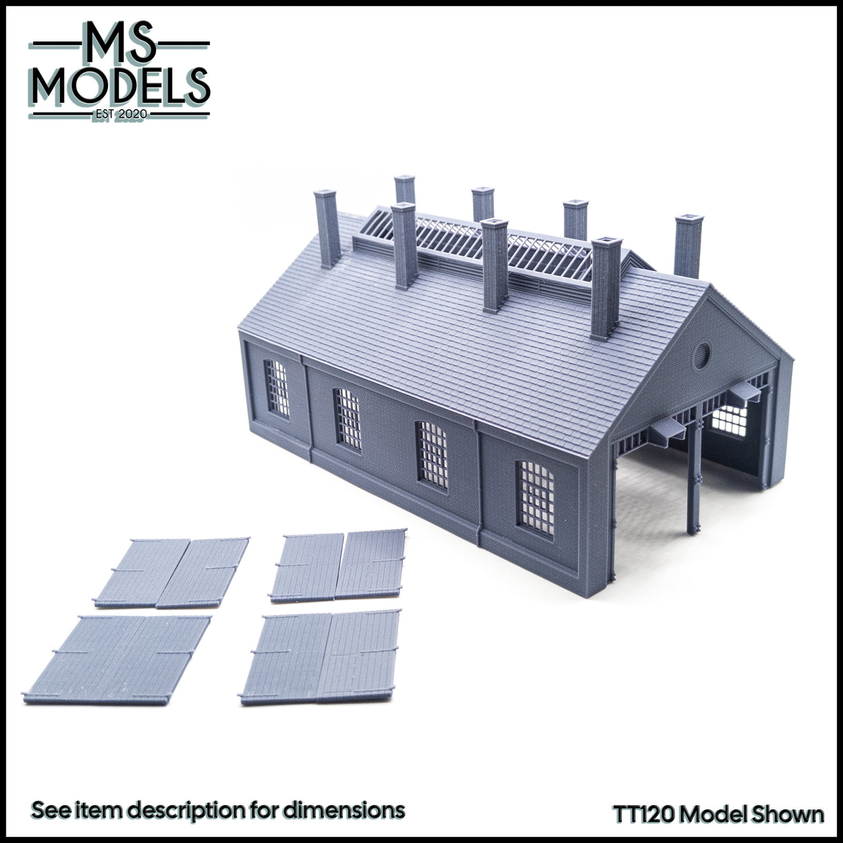 GWR Style Two-Road Brick Engine Shed – MS Models