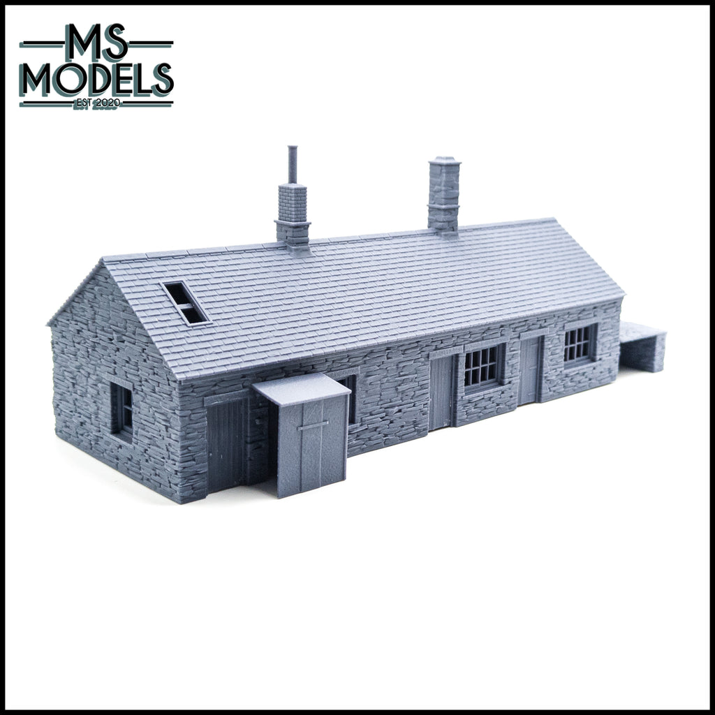 Large Slate Office Building OO9 O16.5 model railway layout – MS Models