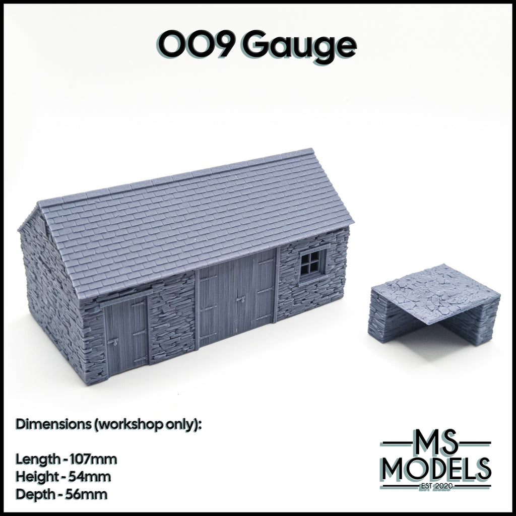 Slate Workshop and Lean-to OO9 O16.5 Narrow Gauge Model Railways – MS ...